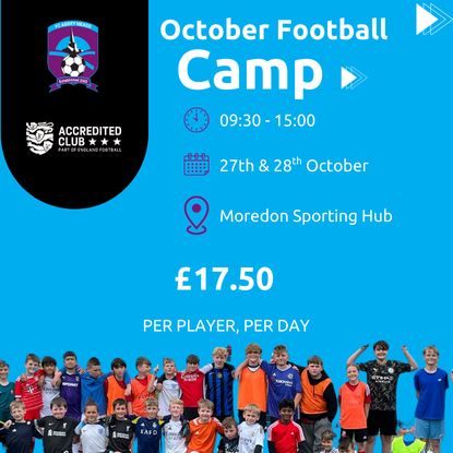 October Half Term Football Camp - FC Abbey Meads Football Camp